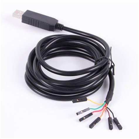 Usb Serial Cable Rs232 Converter 2 54 Mm Dupont Terminal 6 Pins Prolific Pl2303 6p Adapter
