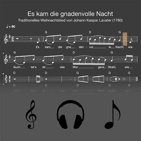 Shorts Lied Es Kam Die Gnadenvolle Nacht Weihnachten Melodie