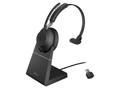 Jabra Evolve2 65 USB C UC Mono With Charging Stand USB C Connector Single Ear Headset Black