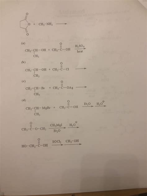 Answered Och Nh2 A H₂so4 Ch3 Ch Oh Bartleby