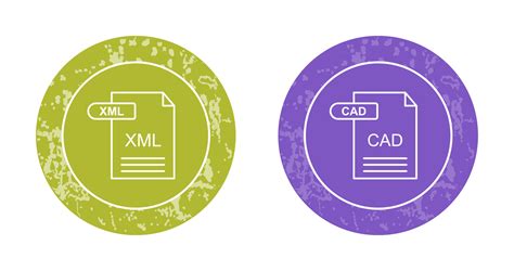 Xml And Cad Icon 32652896 Vector Art At Vecteezy