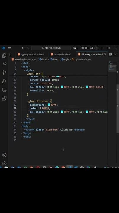 Glowing Button In Html And Css 🔥 Create In 1 Minutehtml Css