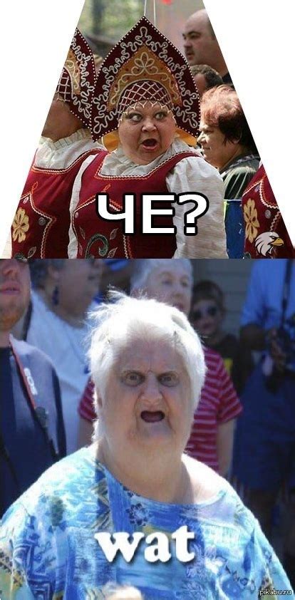 Русская версия бабушки "WAT?" =) | Пикабу
