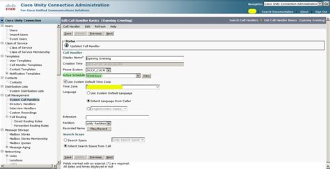 Путешествие в мир Cisco Voice Call Routing и Call Handlers в Cisco Unity Connection