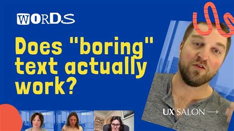 Ux Writing How Boring Text Can Wake Up Your Users Words 2023 Youtube