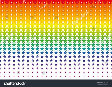 Colourful Halftone Star Gradient Pattern On A White Background Stock Vector Illustration
