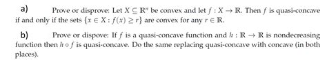 solved a prove or disprove let x c r be convex and let