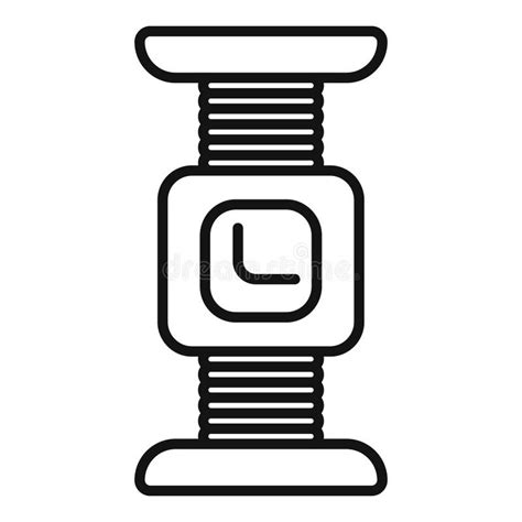 Electronic Cigarette Mod With Atomizer Tank Icon Outline Style Stock Vector Illustration Of