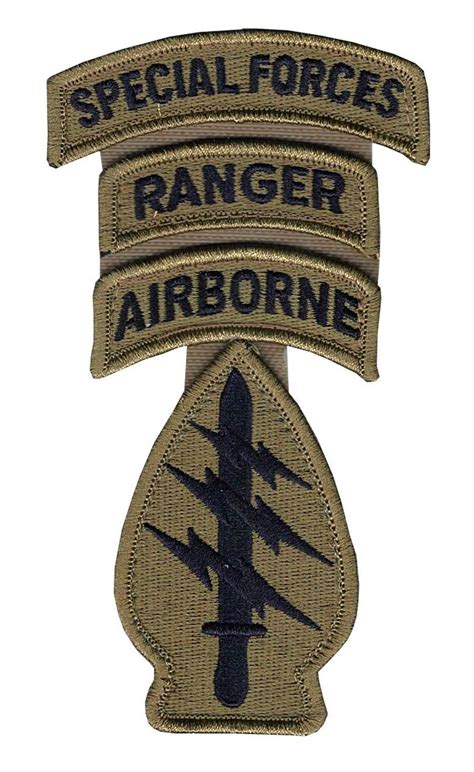 Special Forces Ocp Patch With Airborne Ranger And Special Forces Tabs