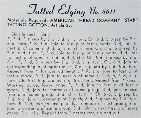 How To Convert Shuttle Tatting Patterns To Needle Tatting Patterns —