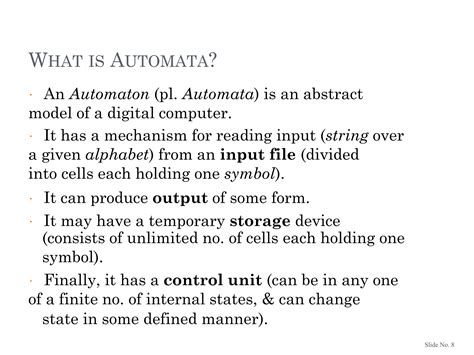 Introduction Of Theory Of Computing Theory Of Computing Has A Important Role In Computing