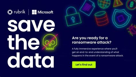 Savethedata Ransomware Rubrik Cybersecurity Cyberresilience Datasecurity Zerotrust