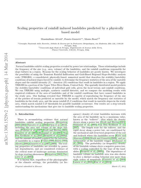 Rainfall Infiltration Landslide 7 13061529 Download Free Pdf Landslide Power Law