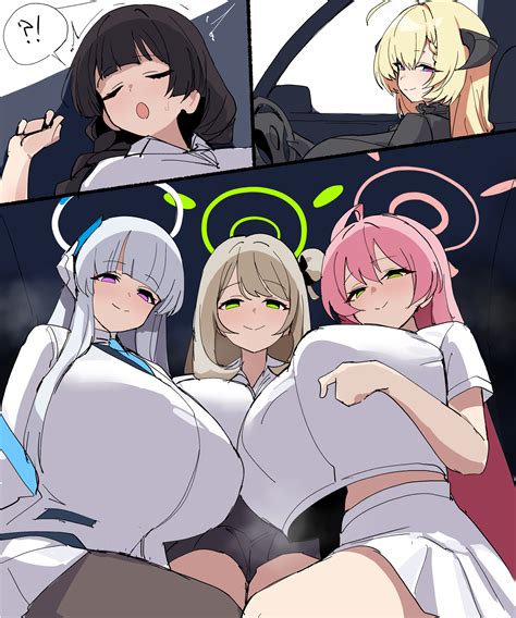sensei hanako noa nonomi female sensei and 1 more blue archive