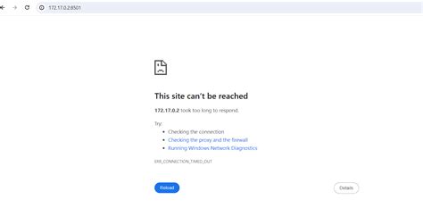 Unable To Connect To The Docker Container From The Host Browser On Windows Windows Server