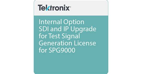 Telestream SDI IP Test Signal Generation License SPG LIC TSG