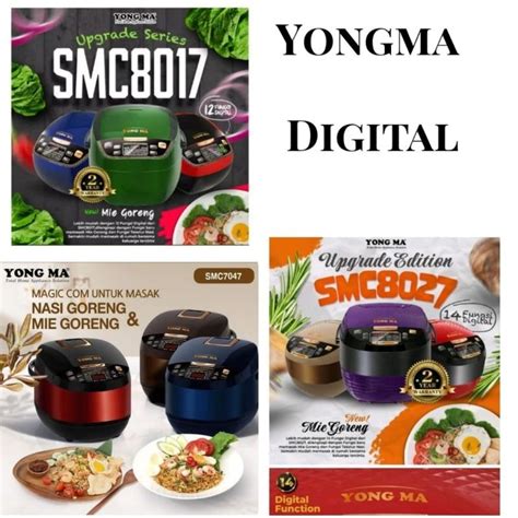 Jual Magic Com Yong Ma Smc 7047 Rice Cooker Stainless 2 Liter 2l Yongma Smc7047 Smc8017