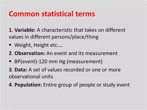 introduction to biostatistics pptx science
