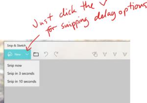 Microsoft S Snip Sketch App Updated With Delayed Snipping Feature And More MSPoweruser