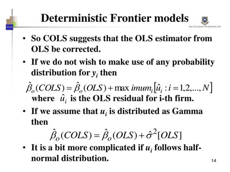 Ppt Efficiency And Productivity Measurement Stochastic Frontier Analysis Powerpoint
