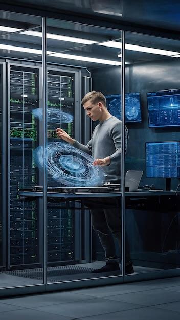 Admin Does Server Hub Management Premium Ai Generated Image