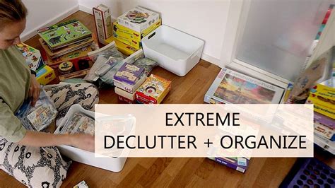 Extreme Declutter Organizing The Living Room Board Games