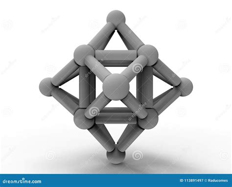 Abstract Connected Nodes Illustration Stock Illustration Illustration