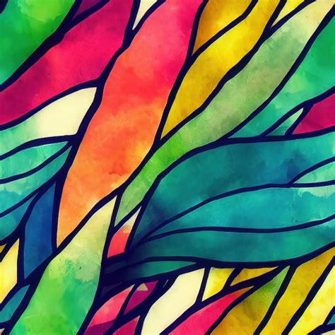 Premium Photo Abstract Tropical Leaf Seamless Background Generative Ai