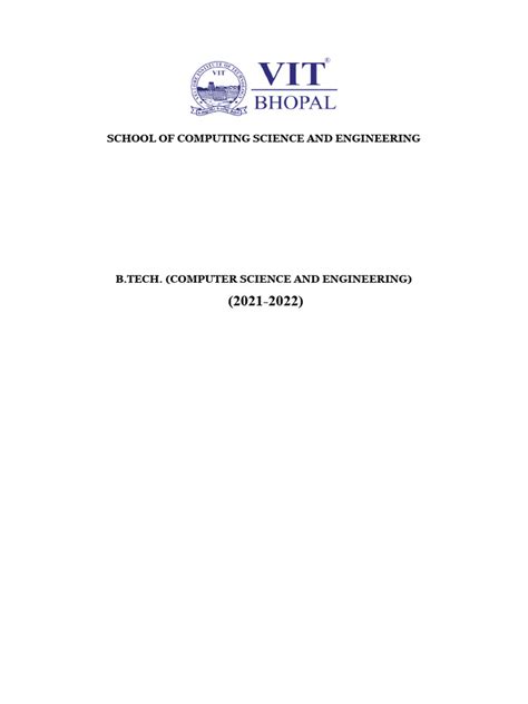 2021 Btech Cse Curriculum Pdf Computer Vision Artificial 2021 Btech Cse Curriculum Pdf Computer Vision Artificial