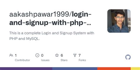 login and signup with php mysql dashboard php at master · aakashpawar1999 login and signup with