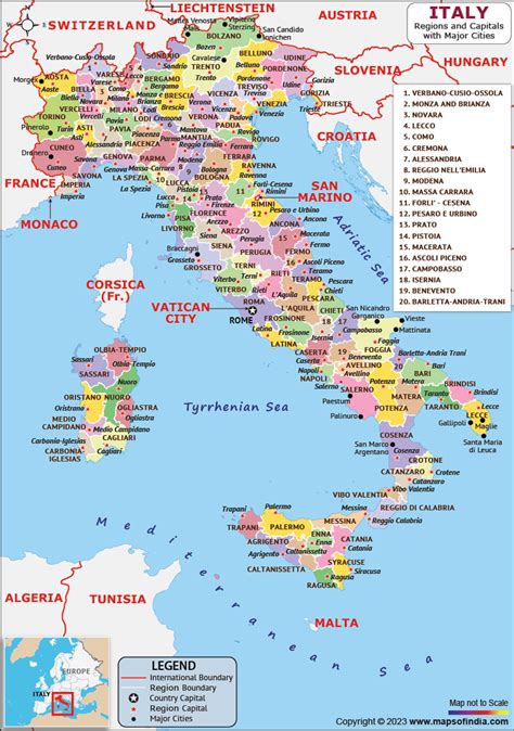 Printable Map Of Southern Italy