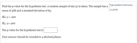 Solved Find The P Value For The Hypothesis Test A Random Chegg
