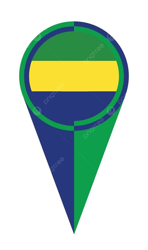 gabon map pointer location flag circle marker art vector circle