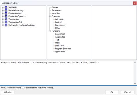 Lot Serial Number Not Populating In The Report Parameter Community