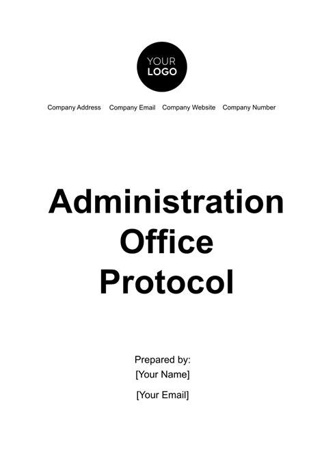 Free Administration Office Protocol Template To Edit Online