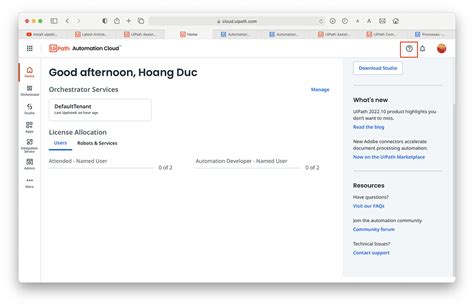 How To Find The Resource Center In The Automation Cloud Portal Vote