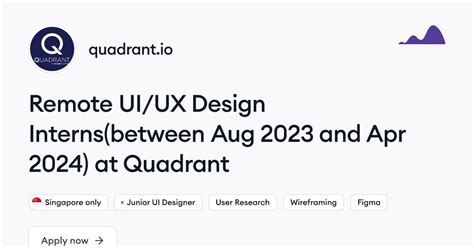 Himalayas On Linkedin Remote Ui Ux Design Interns Between Aug 2023 And Apr 2024 Job At Quadrant…