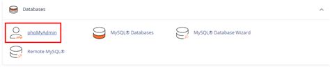 How To Manage Database With Phpmyadmin On Cpanel
