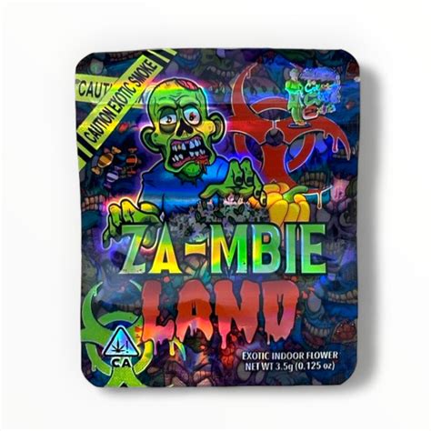 Shop Mylar Bag 35 Grams Za Mbie Land Packaging Xotic Packs
