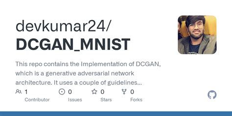 GitHub Devkumar DCGAN MNIST This Repo Contains The Implementation Of DCGAN Which Is A
