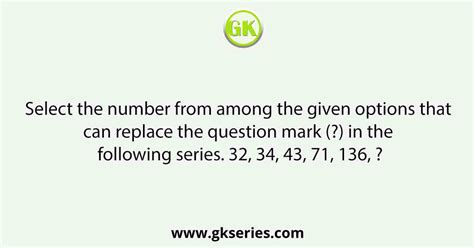 select the number from among the given options that can replace the