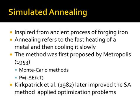 Ppt Simulated Annealing Powerpoint Presentation Free Download Id2446770