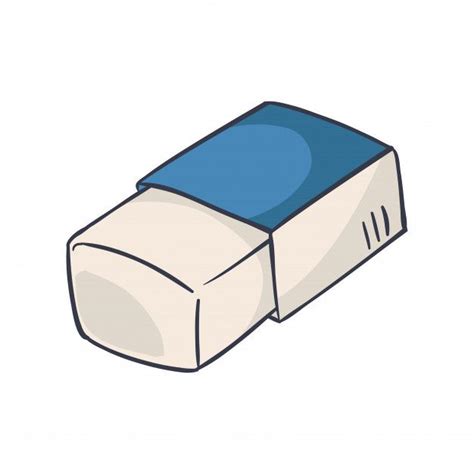 Eraser Cartoon Illustration For Preschool Education