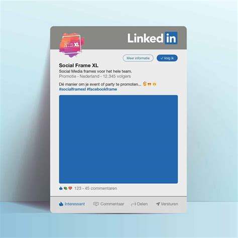 Linkedin Frame Social Frame Xl
