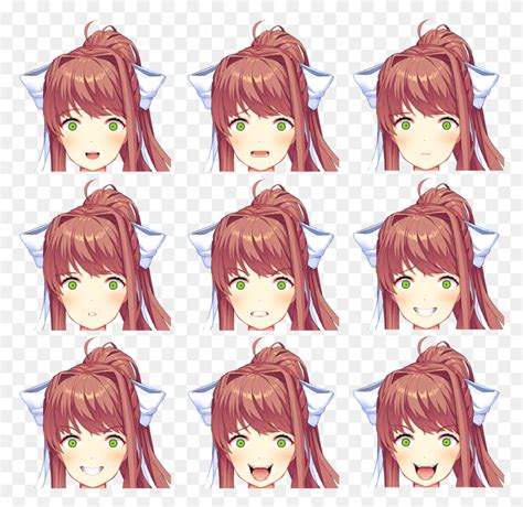 Ddlc Ddlc Monika Crying Sprite Manga Comics Book Hd Png Download Flyclipart