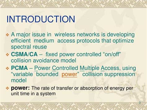 PPT A Power Controlled Multiple Access Protocol For Wireless Packet Networks PowerPoint