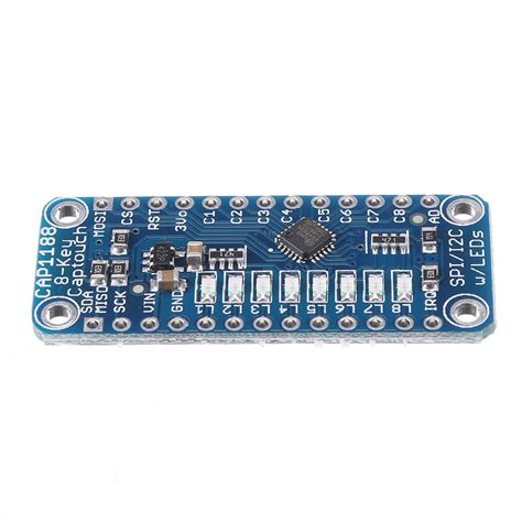 CAP Key Capacitive Touch Sensor Module SPI I C Captouch LED Button Key V V For Arduino