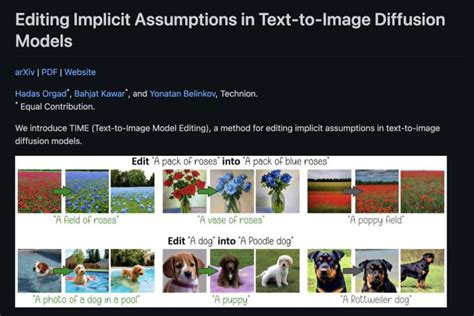 editing implicit assumptions in text to image diffusion models work4ai