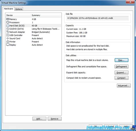 Manage Virtual Hard Disks Map Defragment Expand Clean Up With Vmware Workstation 16 Or