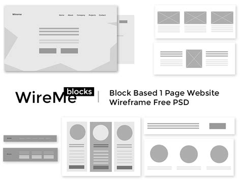 16 Web Design Simple Wireframe Examples Background
